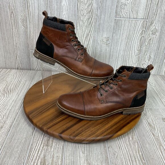 Crevo | Shoes | Vintage Crevo Mens Brown Leather Lace Up Boots Size 1 ...